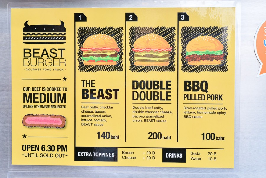 Beast Burger เบอร์เกอร์ระดับสุดยอด รสชาติร้ายกาจแบบปีศาจ
